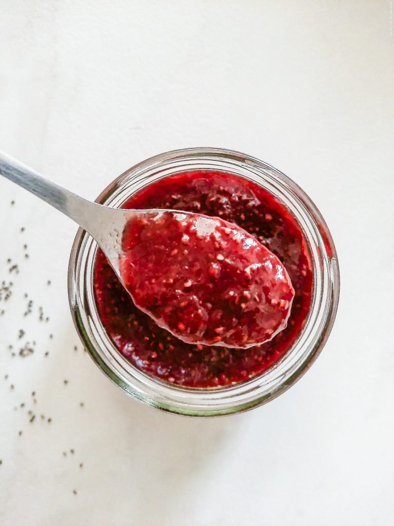 Healthy Strawberry Chia Seed Jam - First Floor Baking